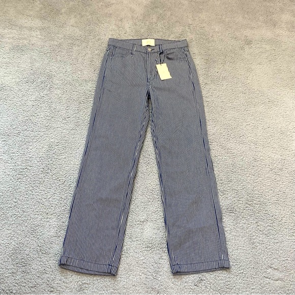 Cqy | Jeans | Cqy Jeans Womens 26 Striped Blue White Mid Rise Bootcut ...